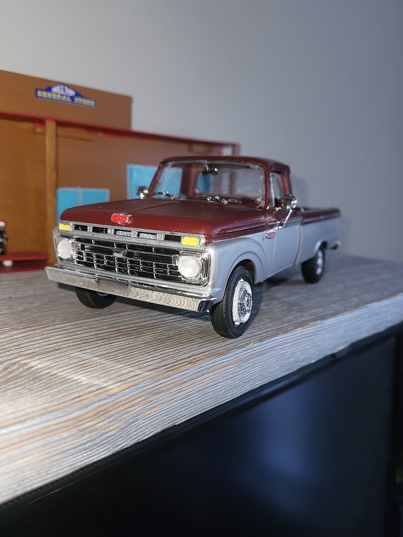 1966 Ford F100 Custom Cab 4x4 Truck (2nd Qtr) -- Plastic Model Vehicle ...