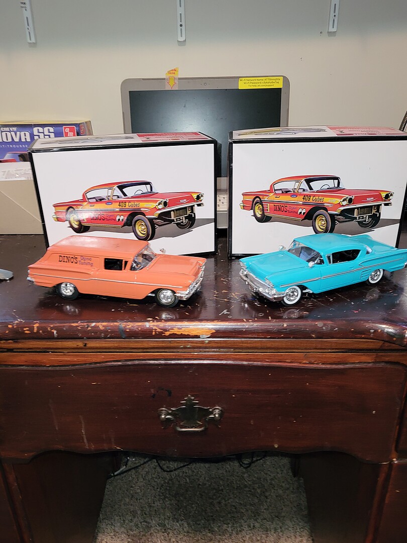 58 Chevy Impala Hardtop Ala Impala -- Plastic Model Car Vehicle Kit ...