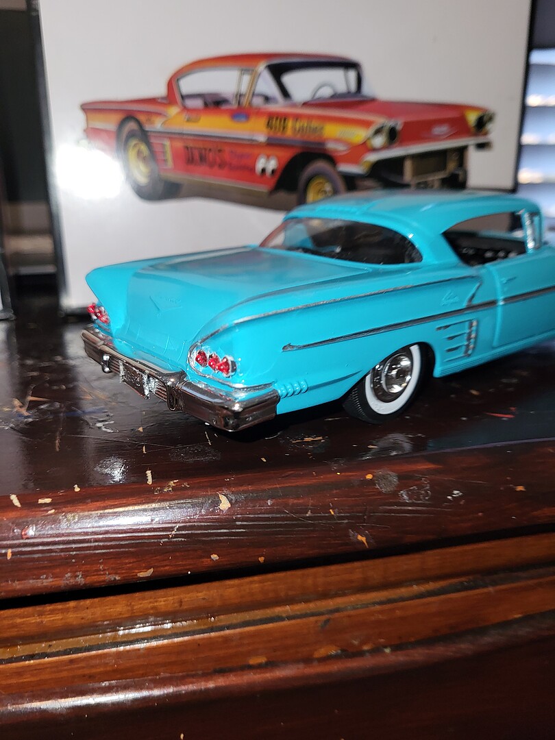 58 Chevy Impala Hardtop Ala Impala -- Plastic Model Car Vehicle Kit ...