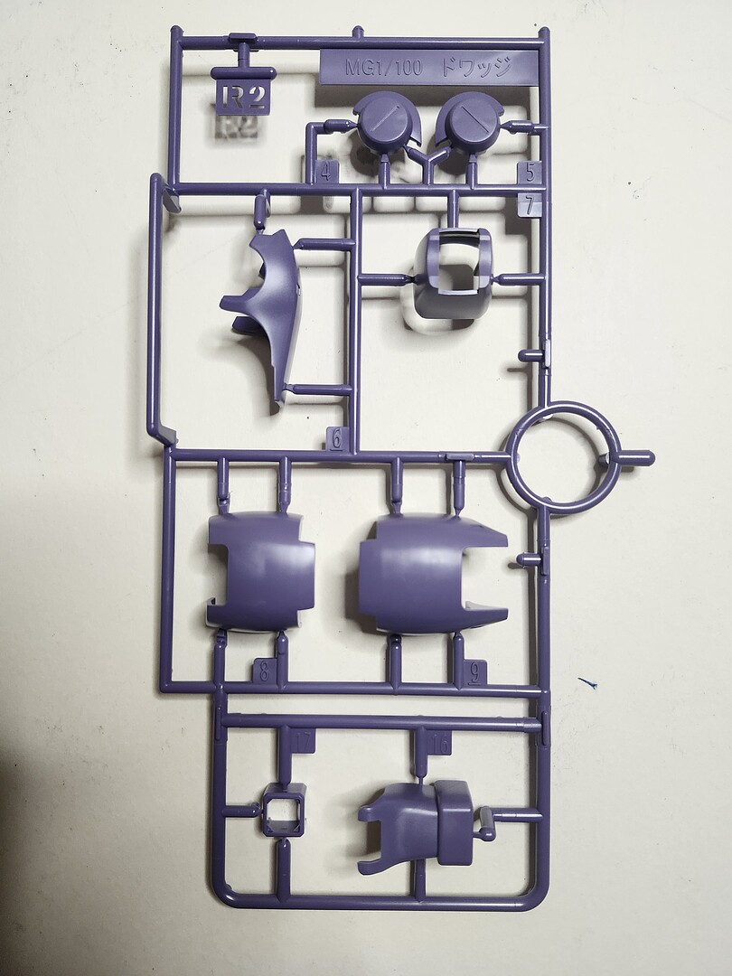 MG Gundam - MS-09R Rick Dom -- Snap Together Plastic Model Figure Kit ...