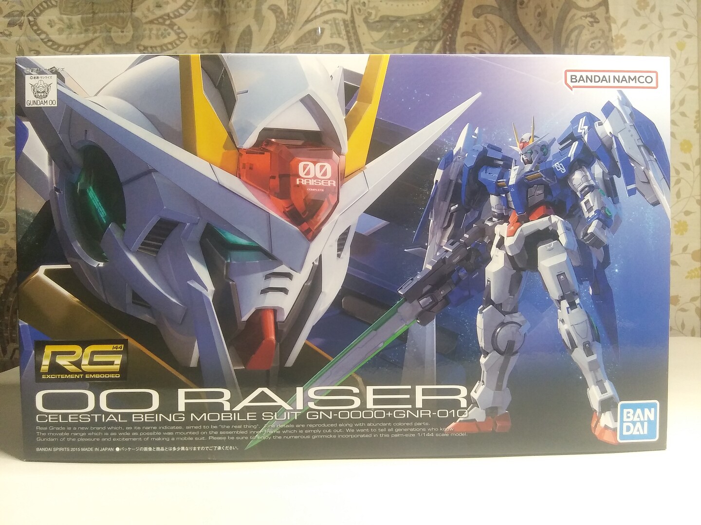 RG Gundam - GN-0000+GNR-010 00 Raiser -- Snap Together Plastic Model ...