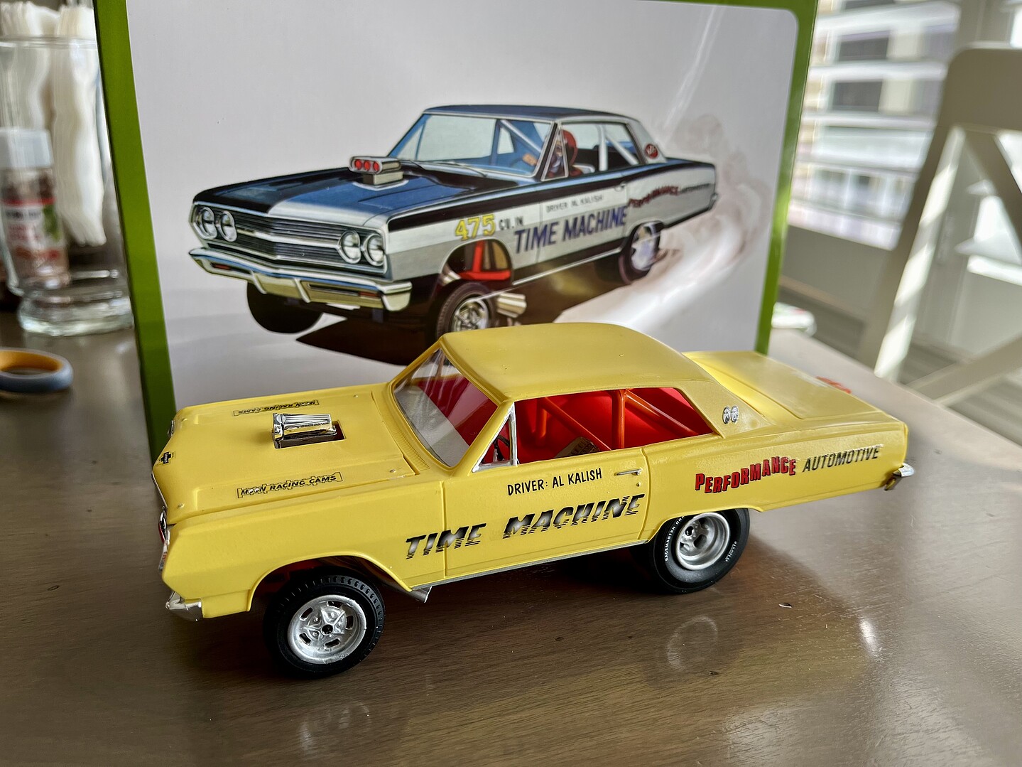 65 Chevy Chevelle AWB Time Machine Funny Car -- Plastic Model Car ...