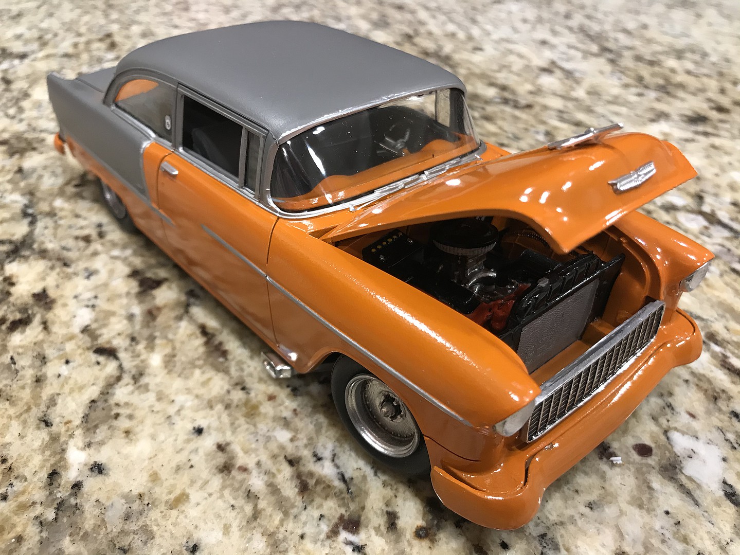 1955 Chevy Bel Air Sedan -- Plastic Model Car Kit -- 1/25 Scale ...