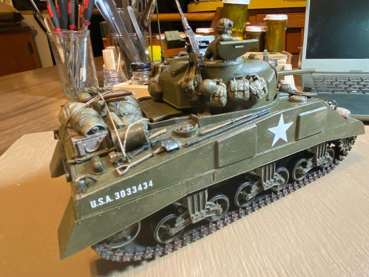 Model Tank Kit Tamiya 1/35 Scale M4 Sherman | Military Vehicle Assembly | Plastic Model Building ...