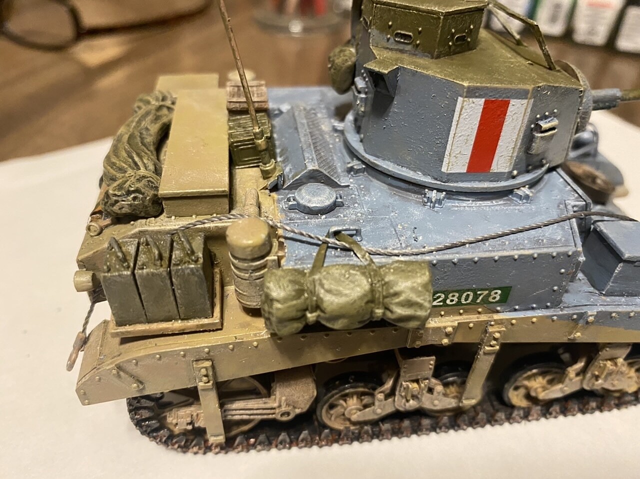 British M3 Stuart Honey Tank -- Plastic Model Military Vehicle Kit -- 1 ...