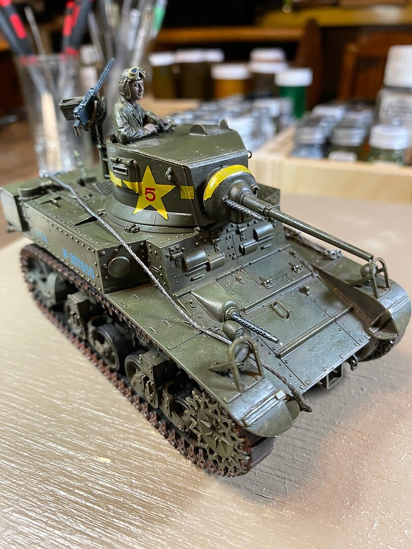 US Light Tank M3 Stuart Late Production -- Plastic Model Military ...