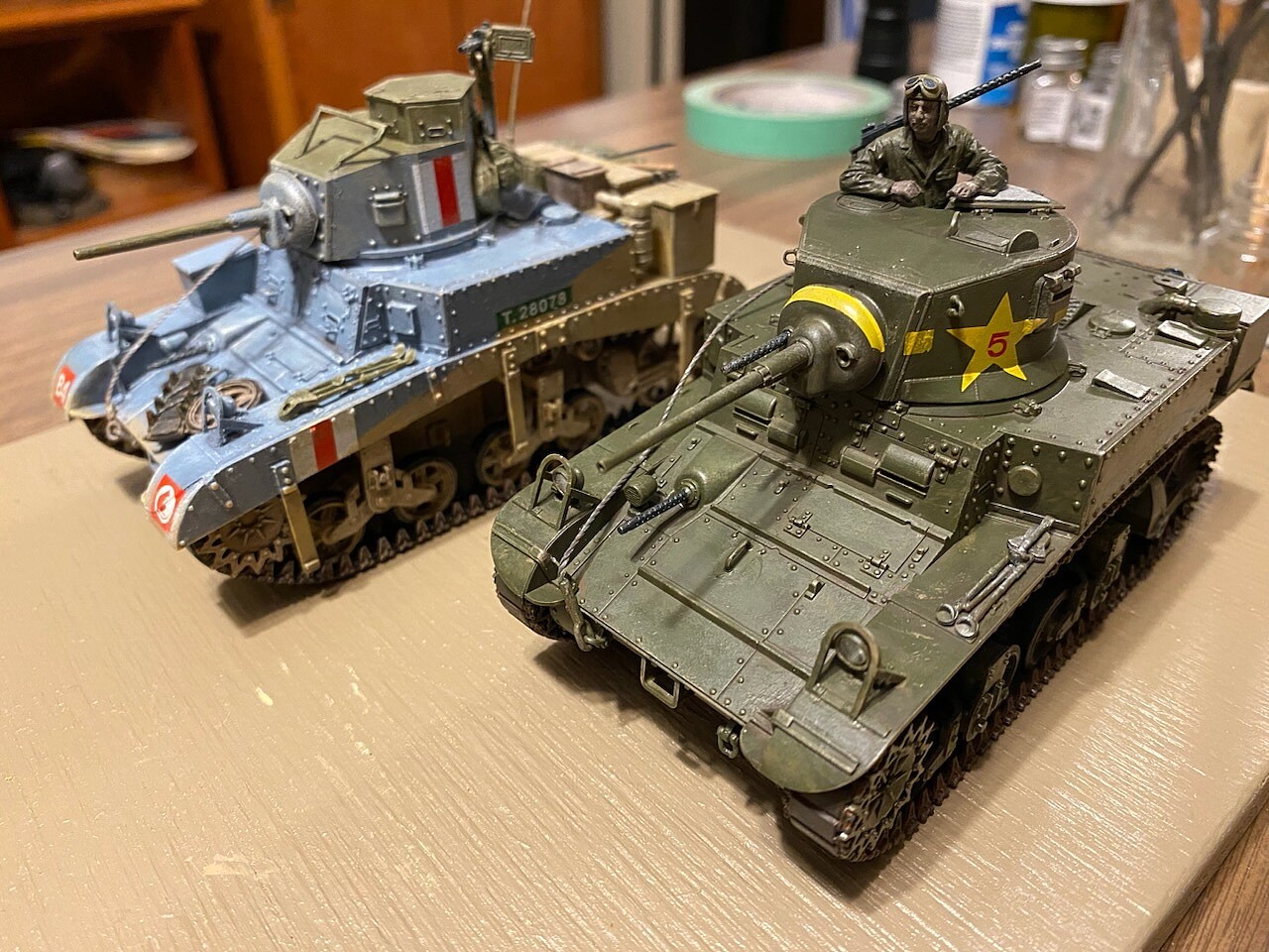 US Light Tank M3 Stuart Late Production -- Plastic Model Military ...