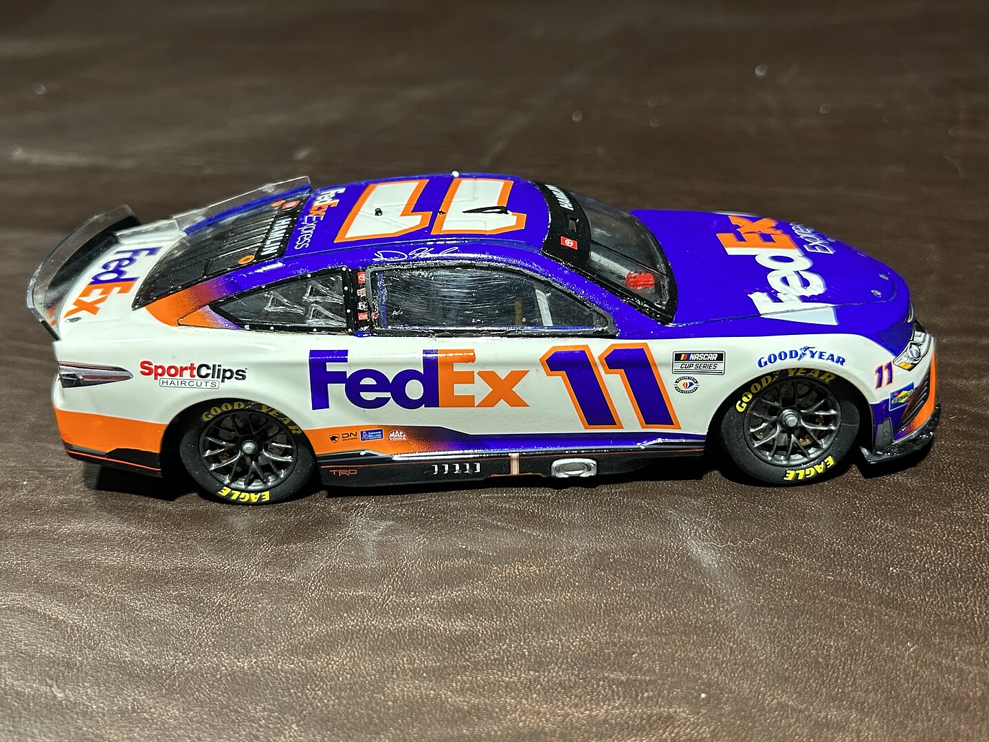 2023 Denny Hamlin #11 Toyota Camry FedEx -- Plastic Model Car Kit -- 1/ ...