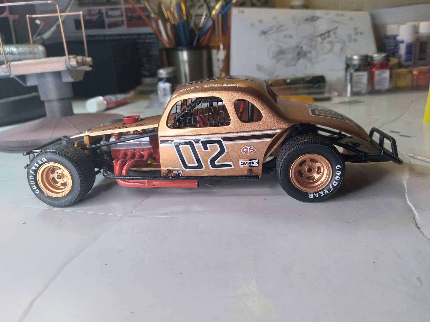 1936 Wild One Modified Chevy -- Plastic Model Car Vehicle Kit -- 1/25 ...