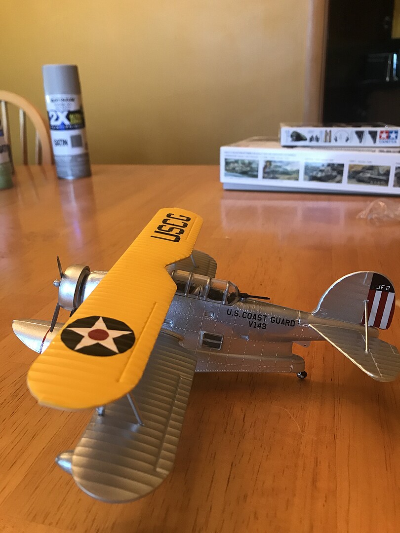 Duck J2F2 Amphibian BiPlane -- Plastic Model Airplane Kit -- 1/48 Scale ...