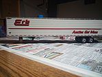Moebius 48' Cambered Trailer Plastic Model Vehicle Kit 1/25 Scale #1304