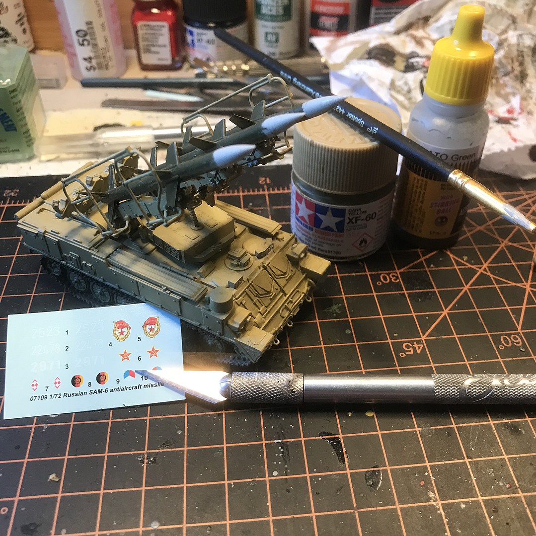 Russian SAM6 Anti-Aircraft Missile -- Plastic Model Military Vehicle ...