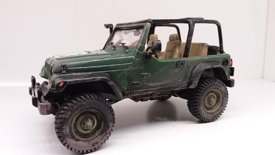 Jeep Wrangler Rubicon -- Plastic Model Jeep Kit -- 1/25 Scale -- #4501 ...
