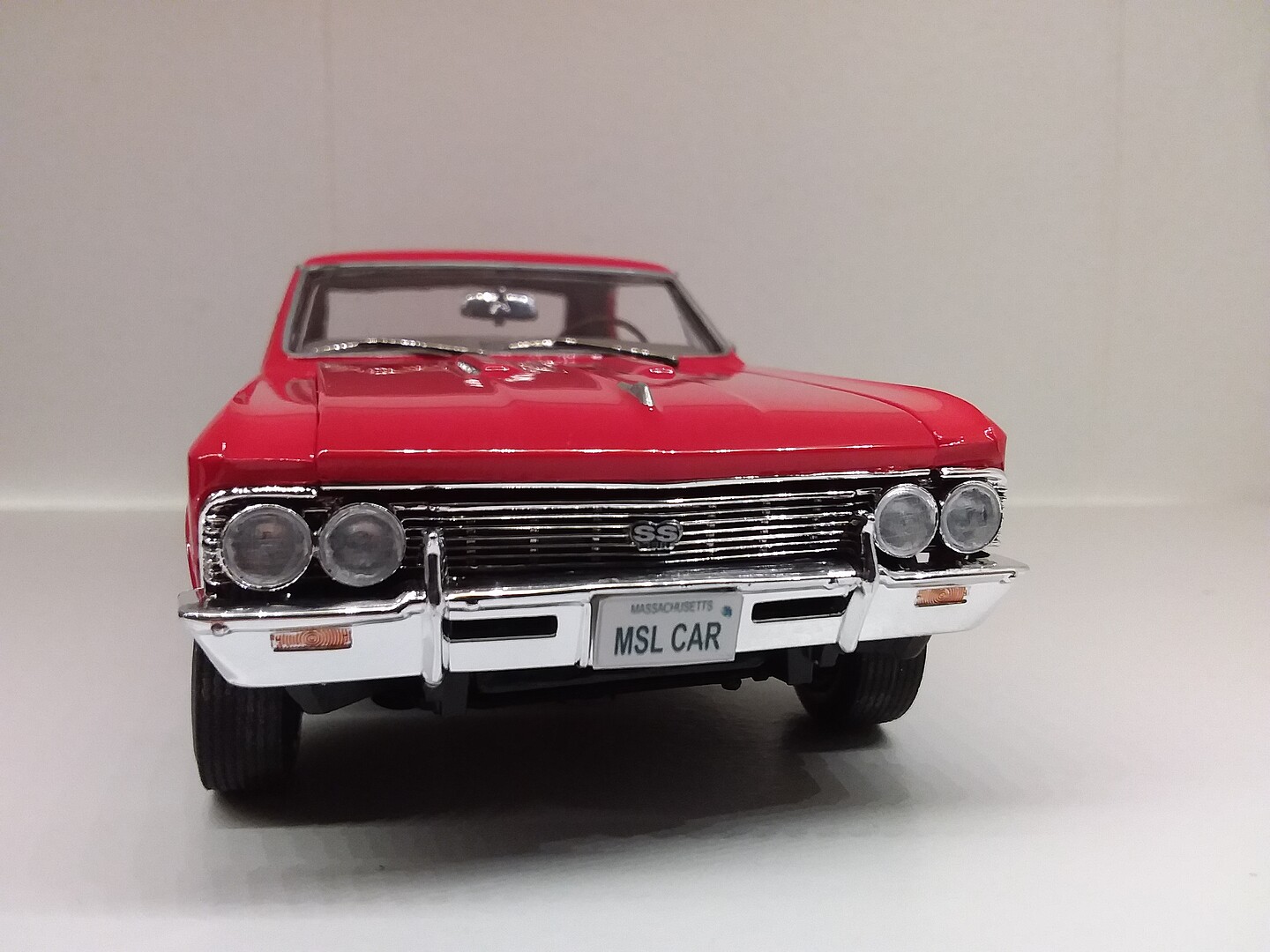 1966 Chevy Chevelle SS Car -- Plastic Model Car Vehicle Kit -- 1/25 ...