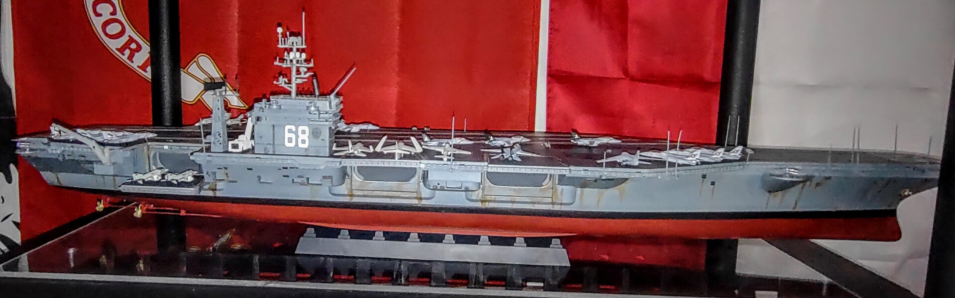 USS Nimitz CVN68 1975 Aircraft Carrier -- Plastic Model Military Ship ...