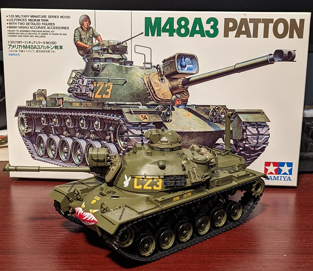 US M48A3 Patton Tank -- Plastic Model Military Vehicle Kit -- 1/35 Scale -- #35120 pictures by ...