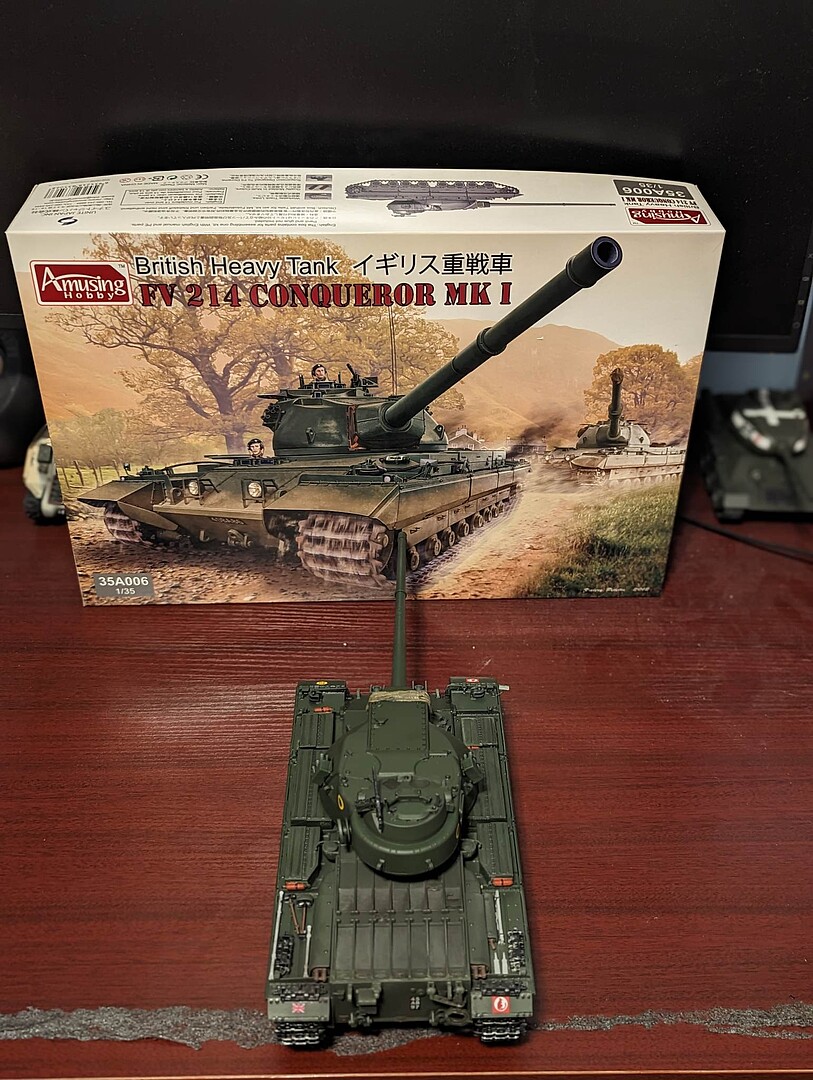 British Conqueror MkI Heavy Tank -- Plastic Model Military Vehicle Kit ...