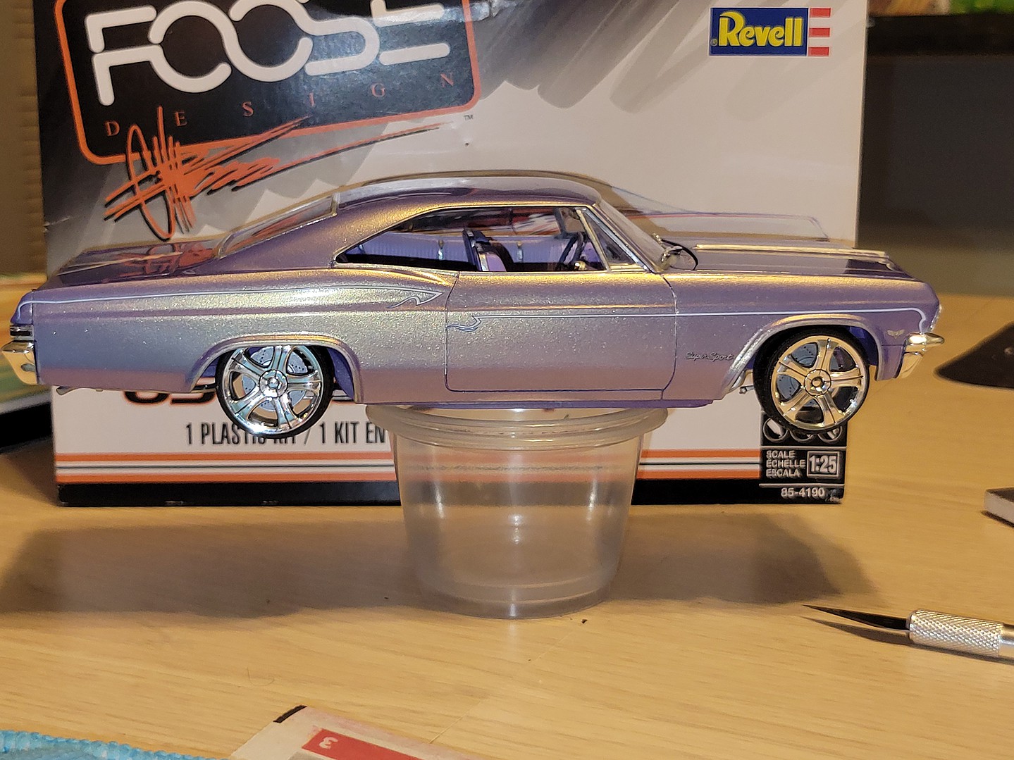 1965 Chevy Impala -- Plastic Model Car Kit -- 1/25 Scale -- #85-4190 ...