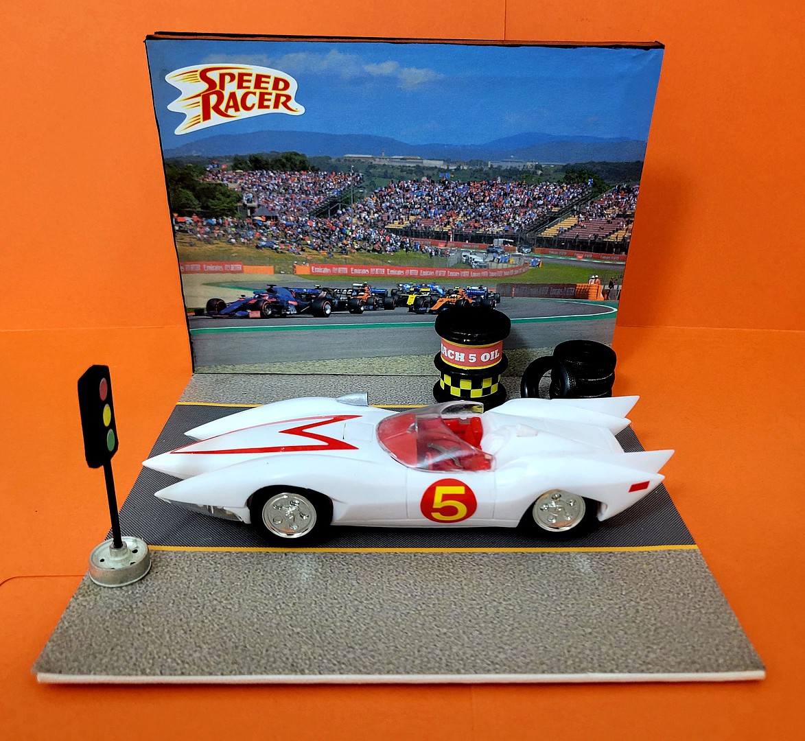 Speed Racer Mach 5 Race Car (Snap) -- Plastic Model Car Vehicle Kit ...