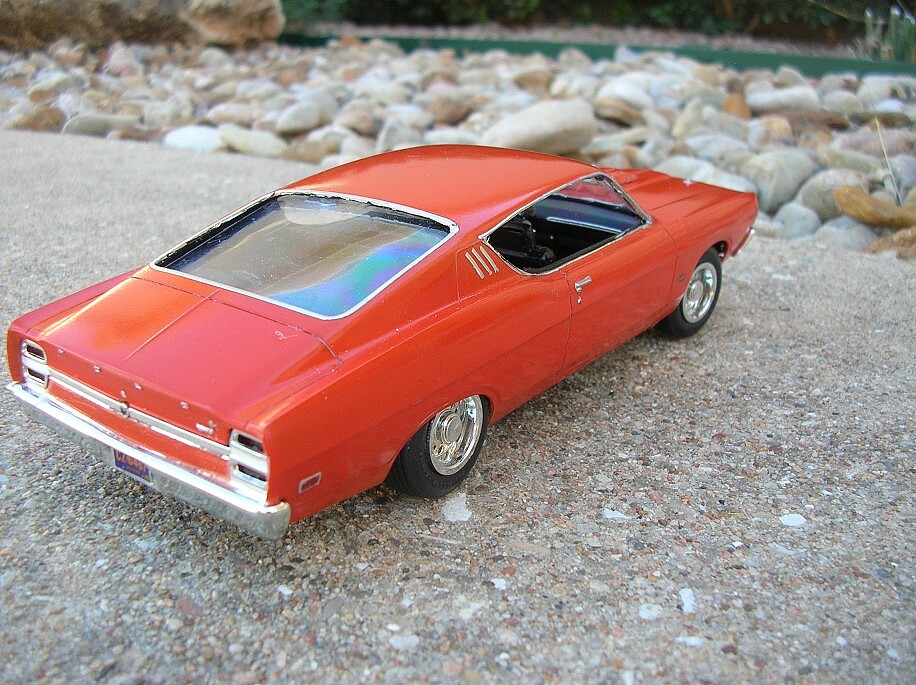 1969 Ford Torino Cobra Fastback Car -- Plastic Model Car Vehicle -- 1/ ...