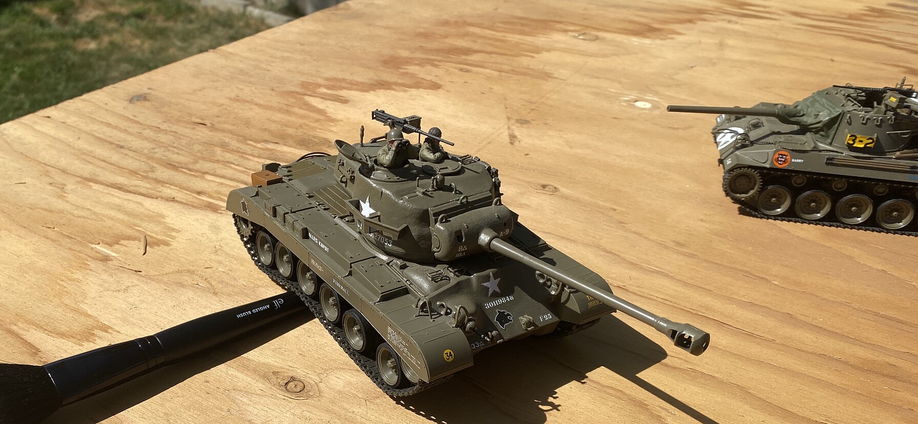 US Med Tank M26 Pershing T26E3 -- Plastic Model Military Vehicle Kit ...