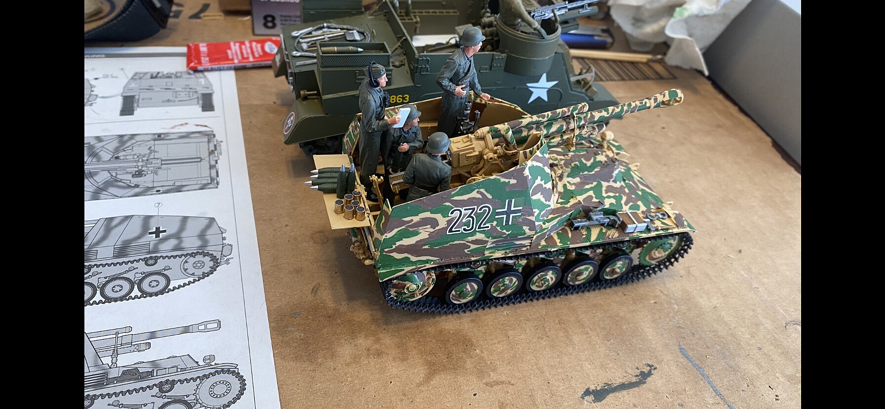 German SP Howitzer Wespe Italian Front -- Plastic Model Military ...