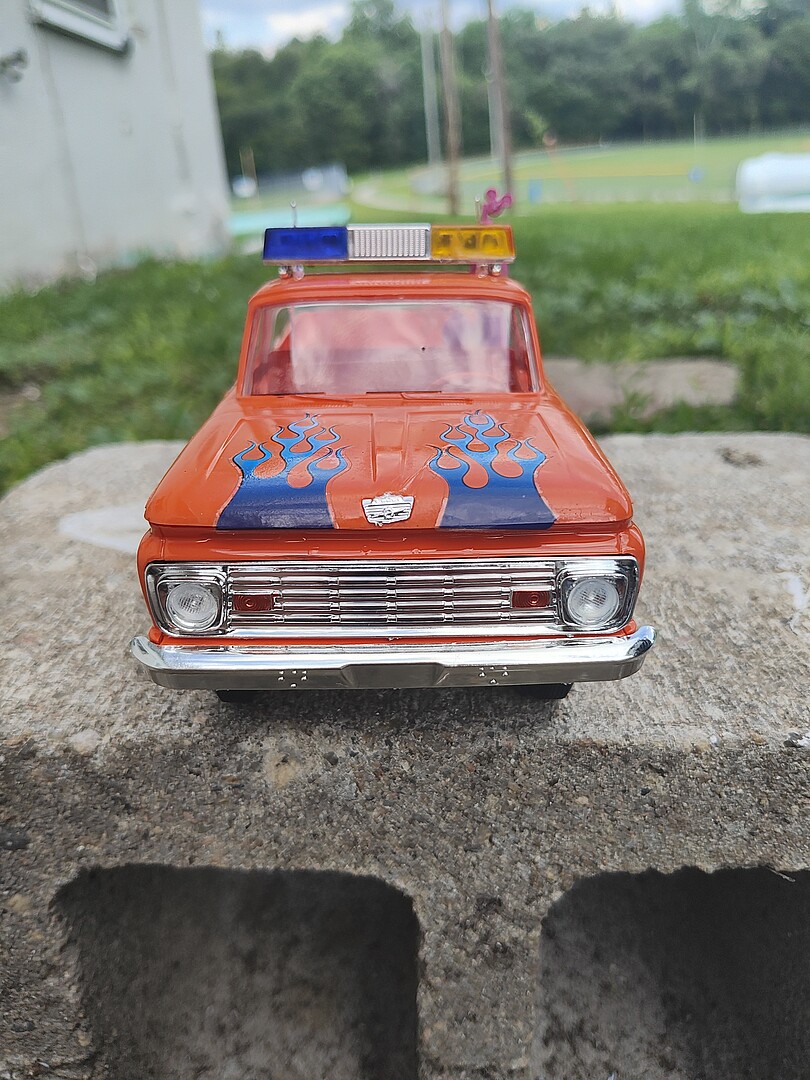 '63 Ford F-100 Camper Pickup -- Plastic Model Truck Vehicle Kit -- 1/25 ...
