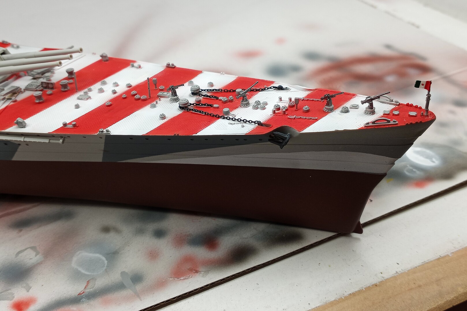 RN Roma Italian Navy Battleship 1943 -- Plastic Model Military Ship ...