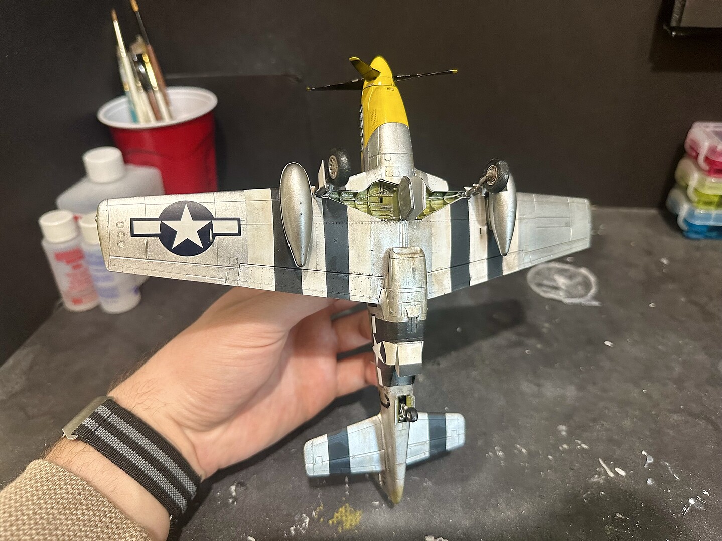 US NA P-51D Mustang w/4x4 Vehicle -- Plastic Model Airplane Kit -- 1/48 ...