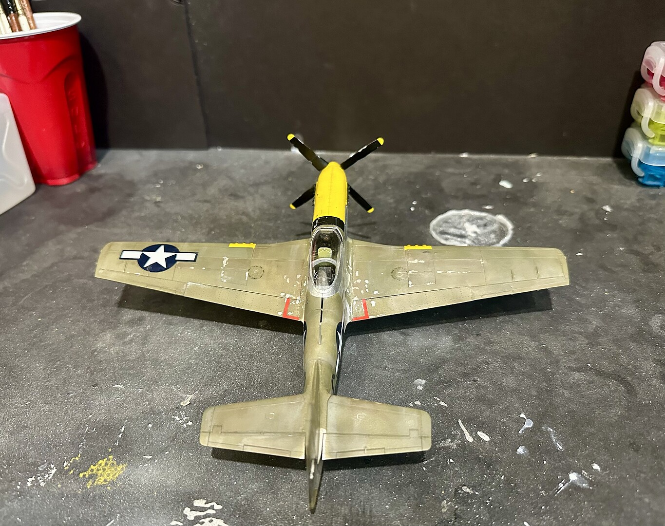 US NA P-51D Mustang w/4x4 Vehicle -- Plastic Model Airplane Kit -- 1/48 ...