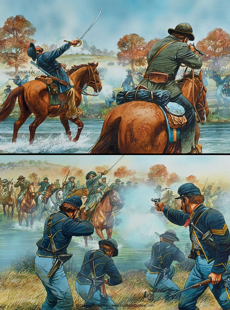 Combat Confederate Cavalryman vs Union Cavalryman 1861-65 -- Military ...