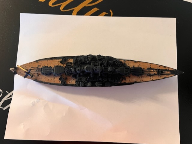 USS Tennessee BB43 Battleship 1944 -- Plastic Model Military Ship Kit ...