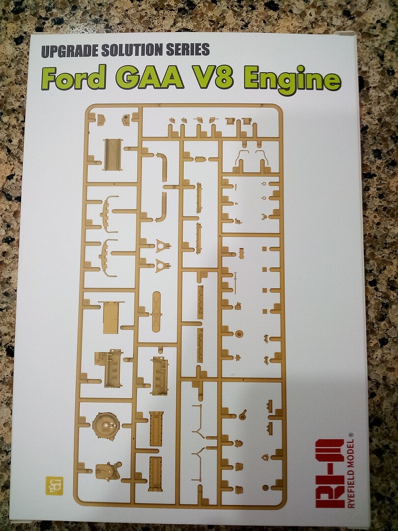 Ford GAA V8 Engine Upgrade Kit -- Plastic Model Military Accessory -- 1 ...