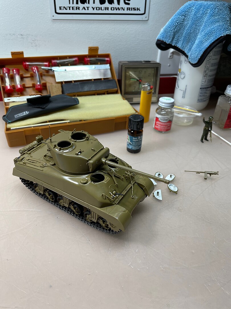 M4A3E8 Sherman Fury -- Plastic Model Military Vehicle Kit -- 1/35 Scale ...