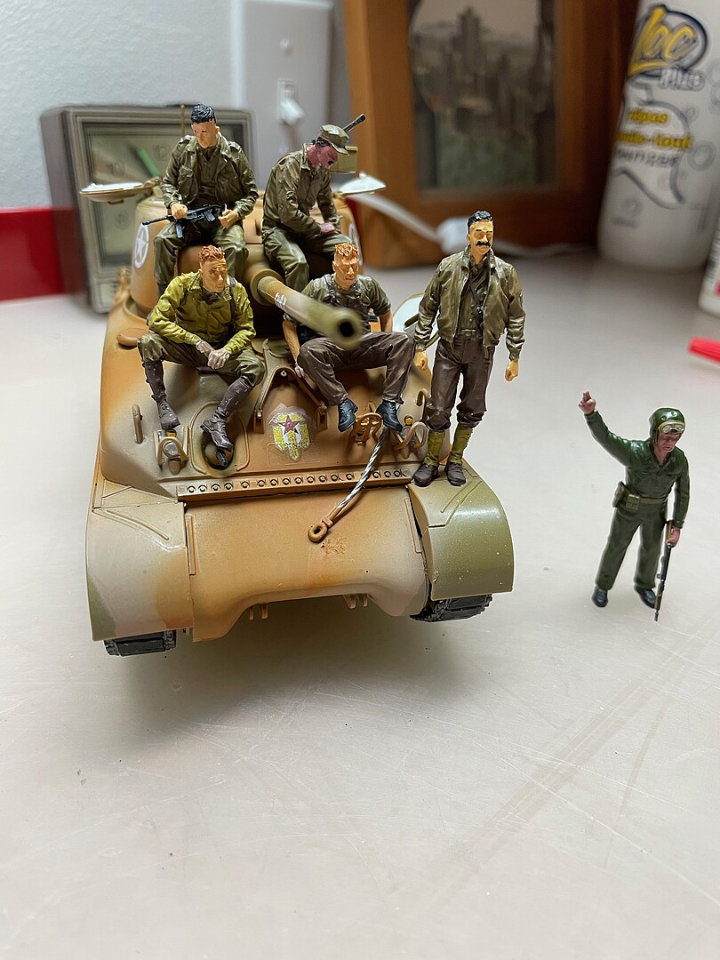 M4A3E8 Sherman Fury -- Plastic Model Military Vehicle Kit -- 1/35 Scale ...