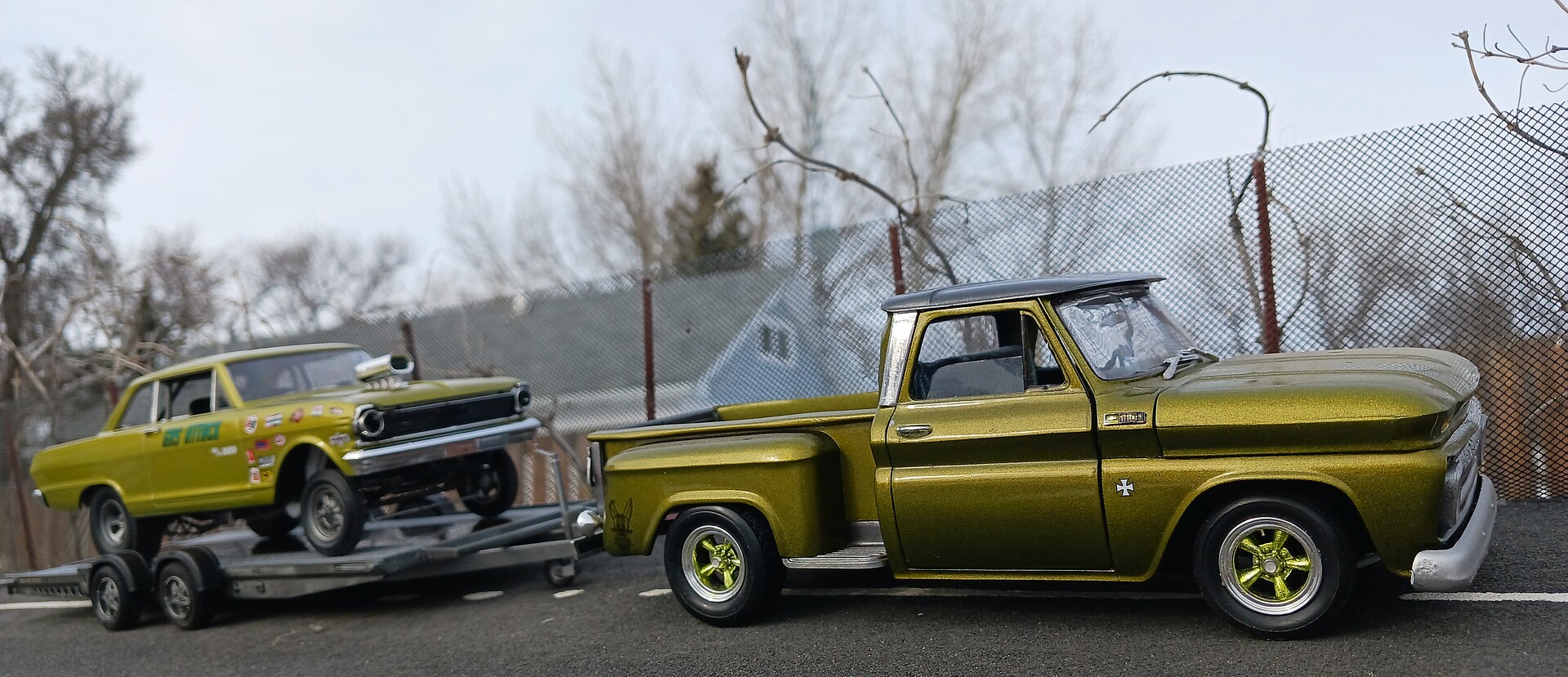 1965 Chevy Stepside Pickup 2'n1 -- Plastic Model Truck Kit -- 1/25 ...