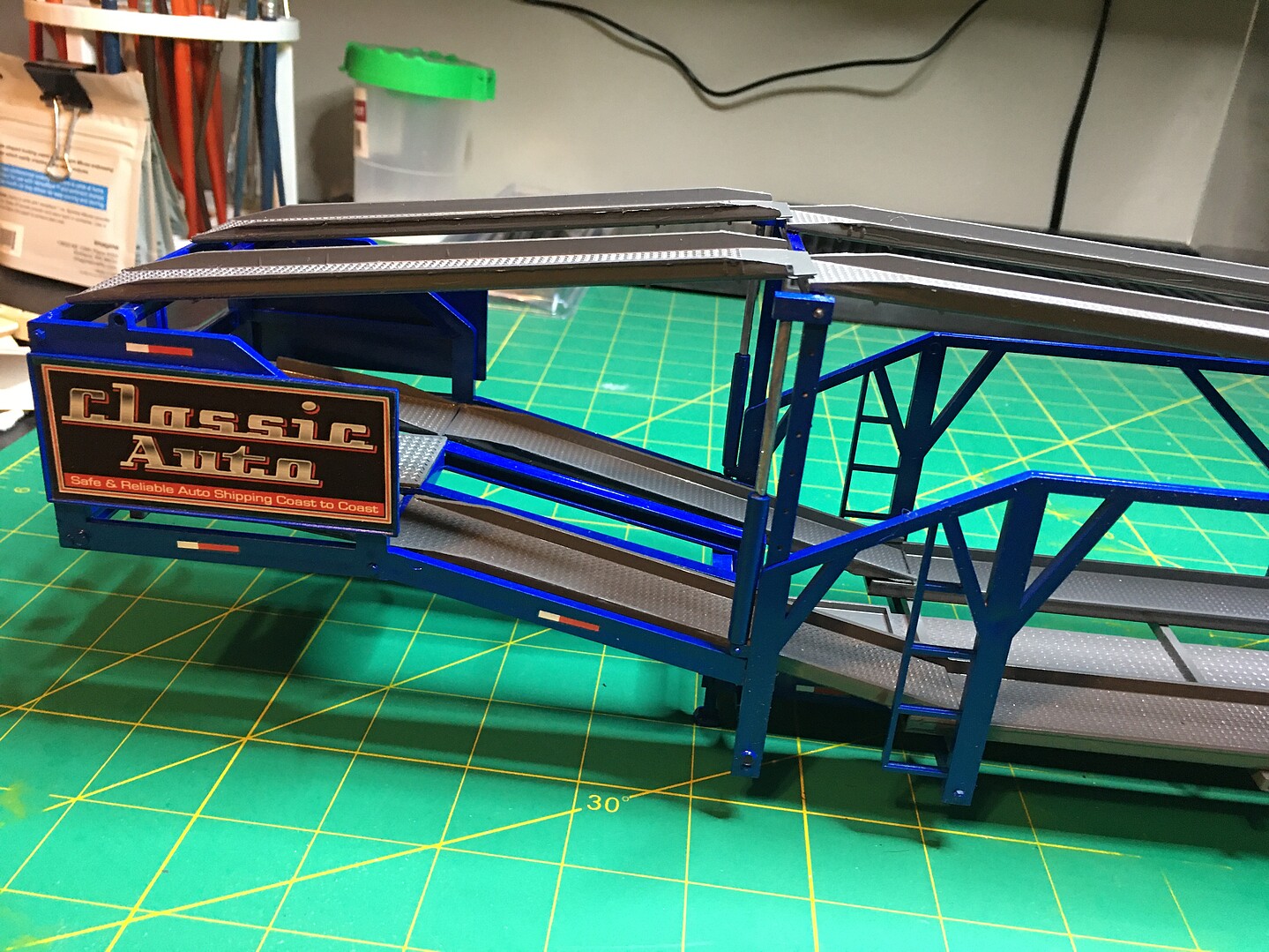 Auto Transport Trailer -- Plastic Model Trailer Kit -- 1/25 Scale ...