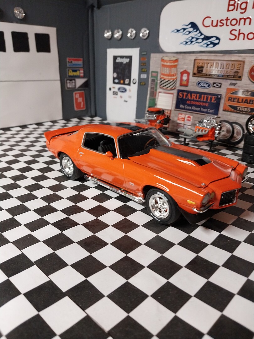 1970 CHEVY CAMARO Dark Green -- Plastic Model Car Truck Vehicle Kit ...