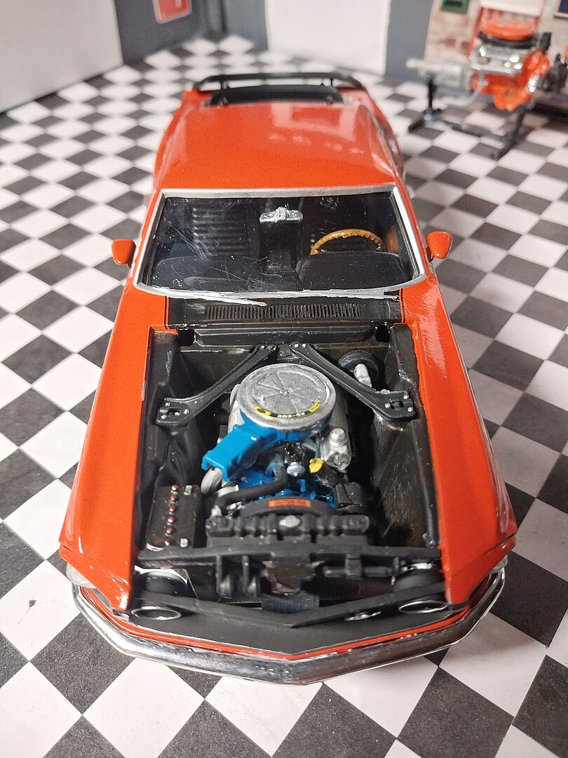 1969 Boss 32 Mustang -- Plastic Model Car Kit -- 1/25 Scale -- #854313 ...