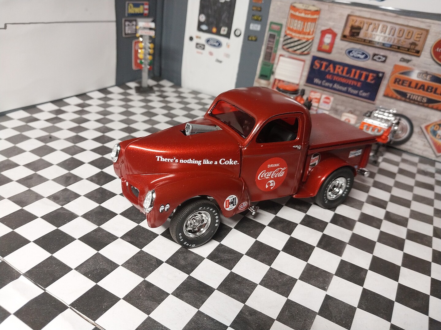 1940 Willys Pickup Coke -- Plastic Model Truck Kit -- 1/25 Scale ...