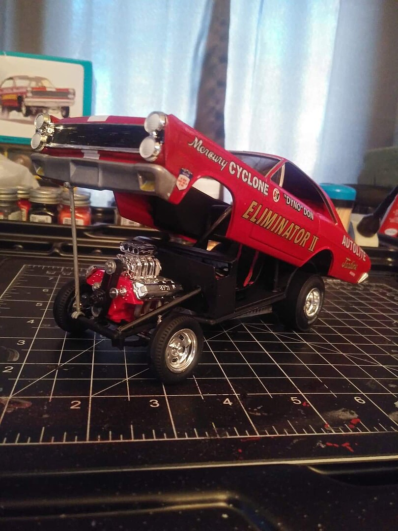 1967 Mercury Cyclone Eliminator II Dyno Don -- Plastic Model Car Kit ...