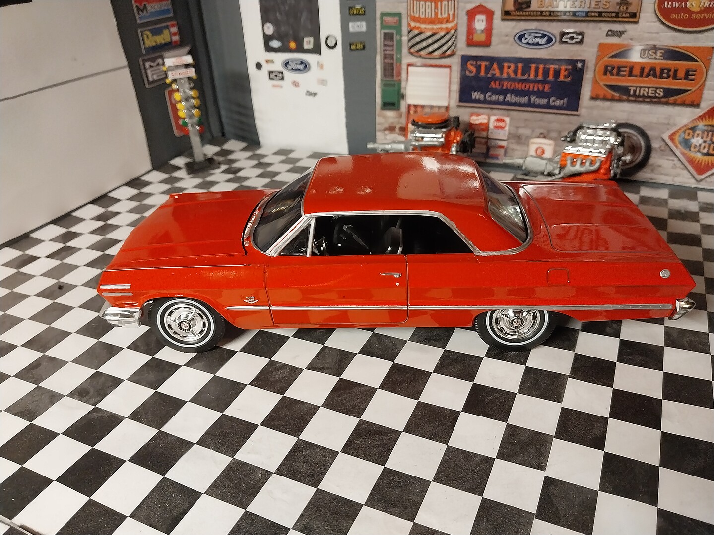 1963 Chevy Impala SS 2T -- Plastic Model Car Kit -- 1/25 Scale -- #1149 ...