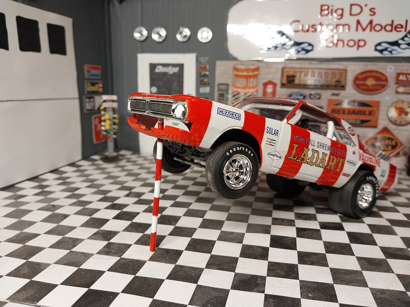 LA Dart Wheelstander -- Plastic Model Car Vehicle Kit -- 1/25 Scale ...