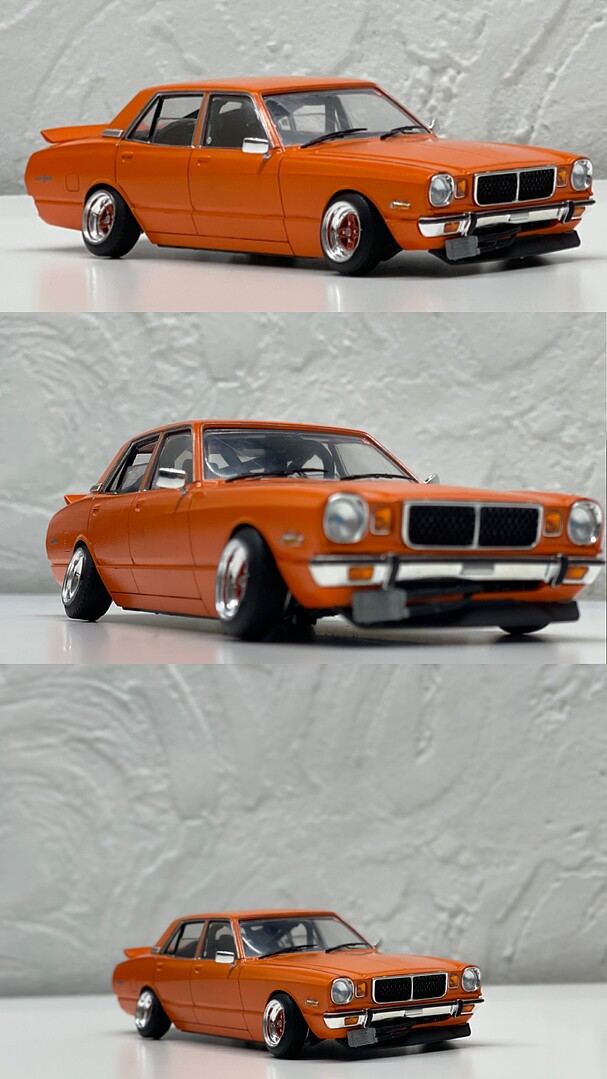 Corona Mark II Grand 4-Door Sedan -- Plastic Model Car Vehicle Kit -- 1 ...