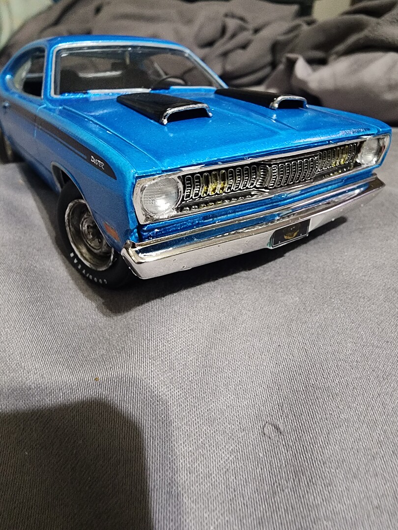 Gallery Pictures AMT 1971 Plymouth Duster 340 Plastic Model Car Kit 1/ ...