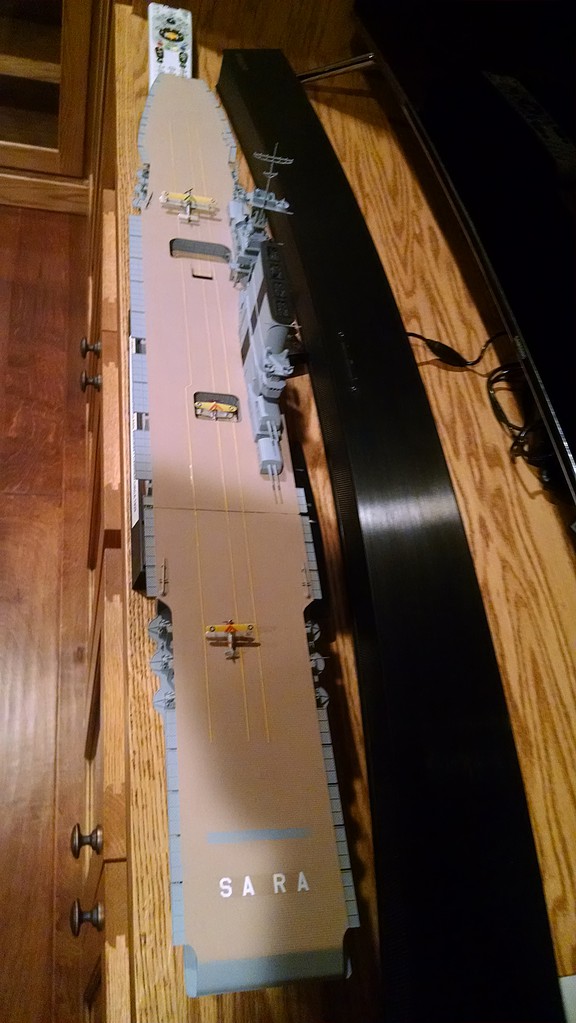 USS Saratoga CV3 Aircraft Carrier -- Plastic Model Military Ship -- 1/ ...