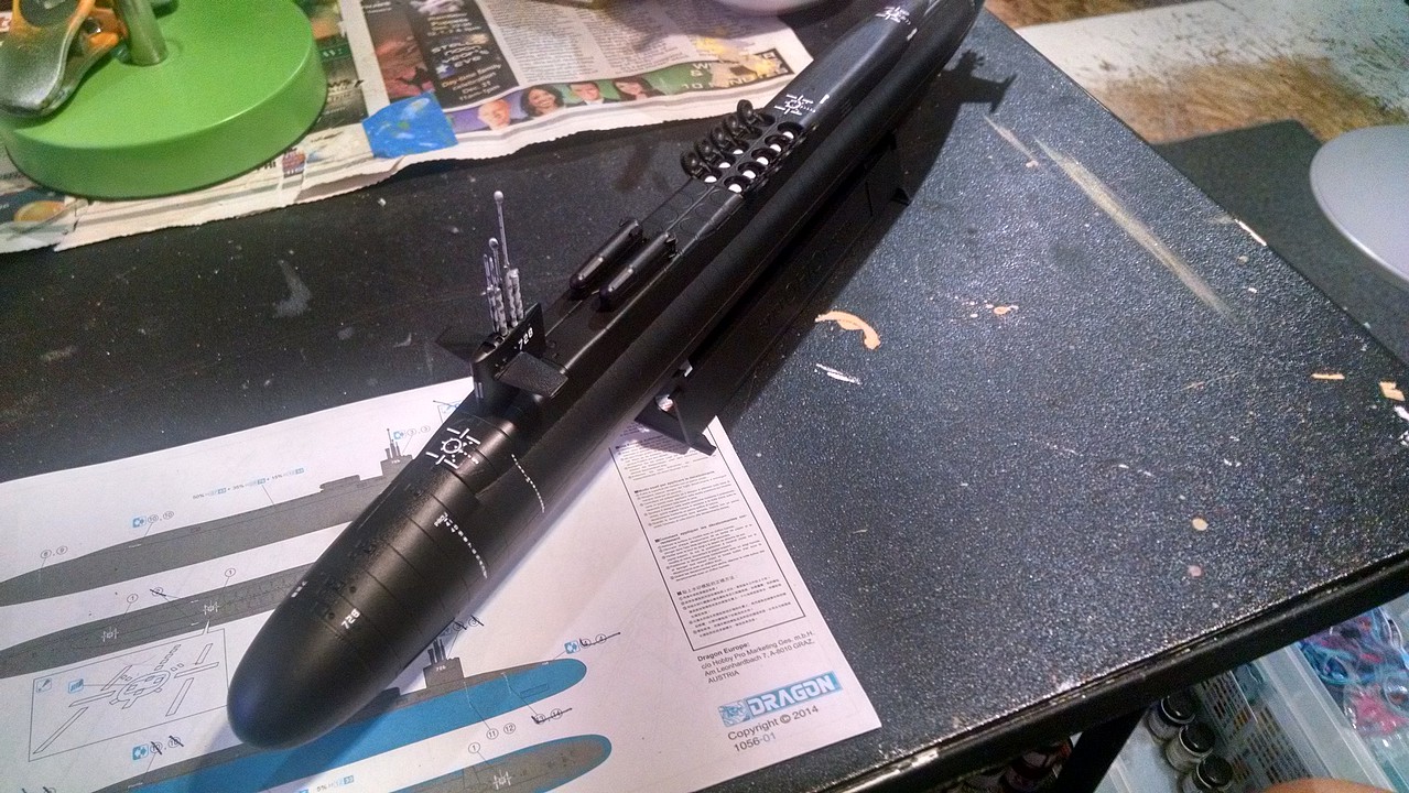 USS Florida SSGN 728 Missile Submarine -- Plastic Model Military Ship ...