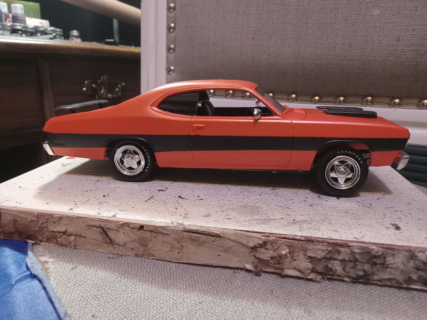 1971 Plymouth Duster 340 -- Plastic Model Car Kit -- 1/25 Scale ...