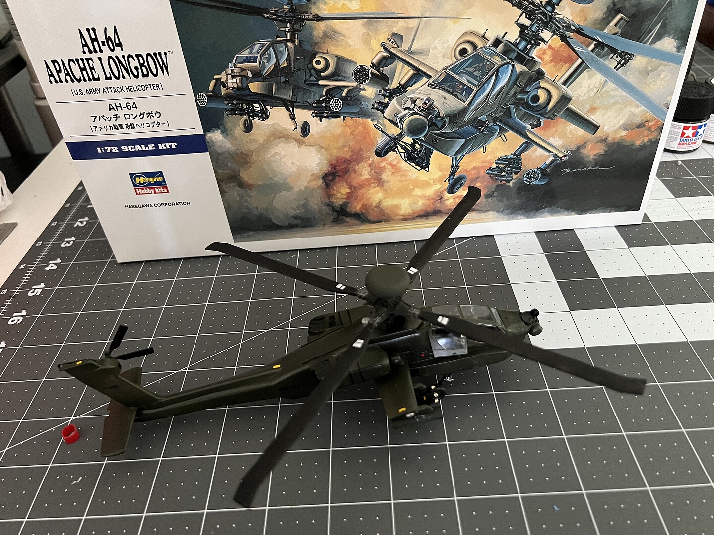 Gallery Pictures Hasegawa AH64 Longbow Helicopter Plastic Model ...