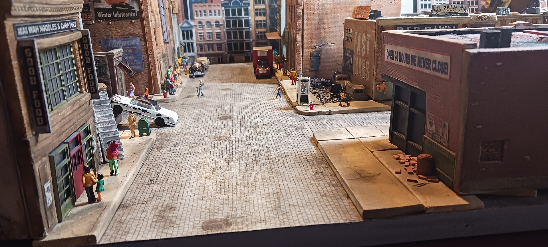 Printed Surface Sheets pkg(2) Cobblestone -- HO Scale Model Railroad ...